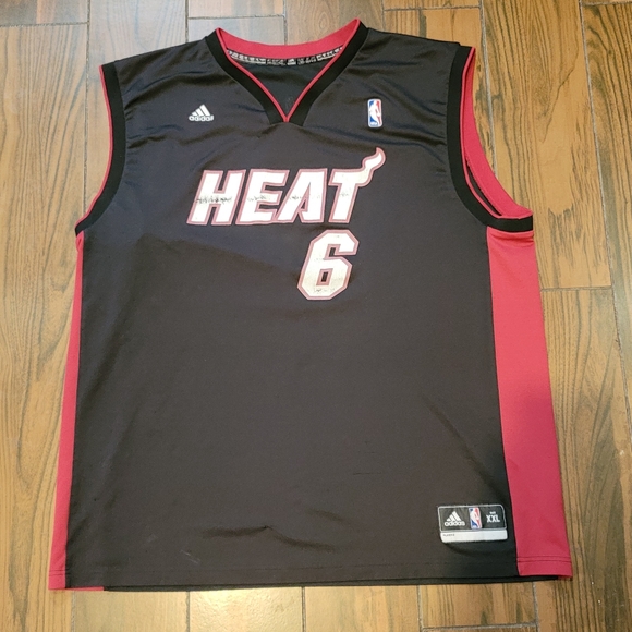 adidas | Shirts | Vintage Lebron James Miami Heat Basketball Jersey ...